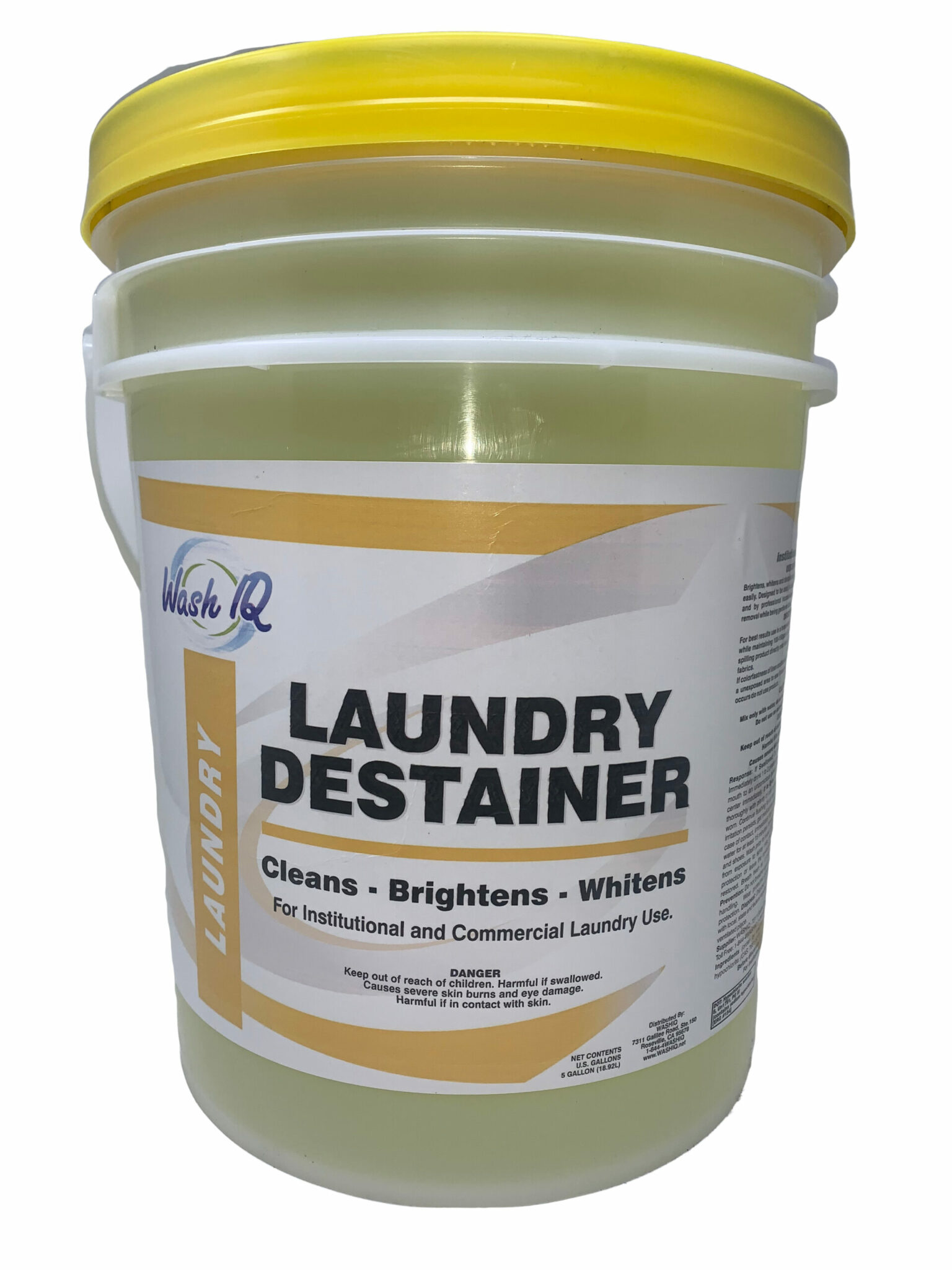 Wash IQ Destainer/Bleach 5 Gallon | WASHIQ