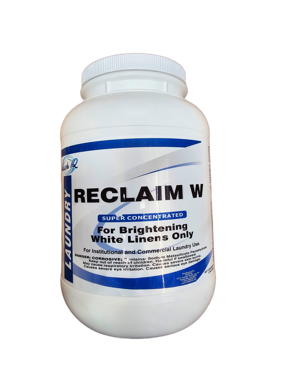 Reclaim White Linen Powder – Equivalent to Power Pak 2/8lb Tubs – WASHIQ